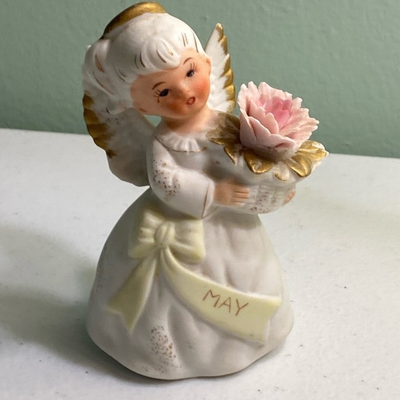 Lefton | Accents | Vintage Lefton May Birthday Angel Figurine | Poshmark